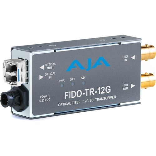 AJA 12G-SDI / LC Single-Mode LC Fiber Transceiver- Core Media Indonesia