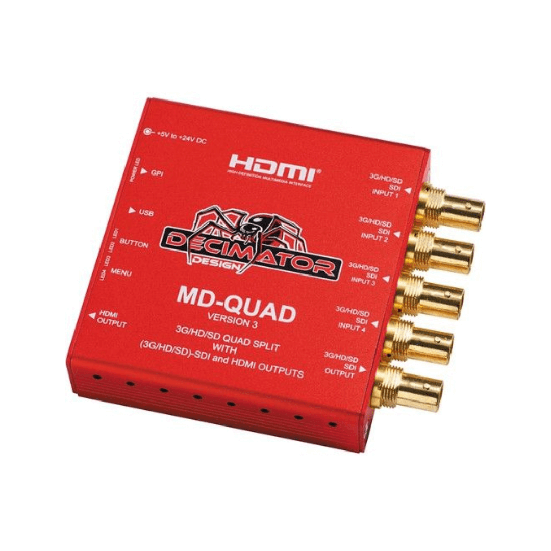 DECIMATOR MD-QUAD 3G/HD/SD-SDI Quad Split Multi-Viewer- Core Media ...