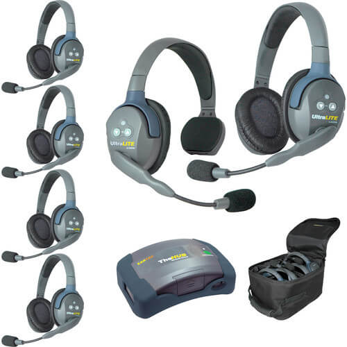 Eartec HUB615 - 6 Person headset Wireless Communication Intercom- Core ...